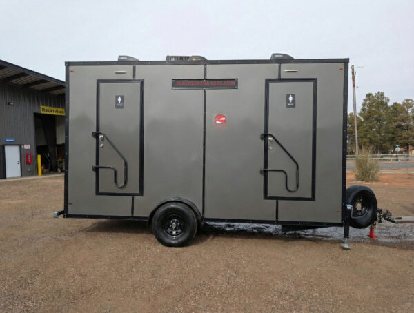 4-Stall Large Compact Luxury Restroom Trailer - Elk Creek Trailers